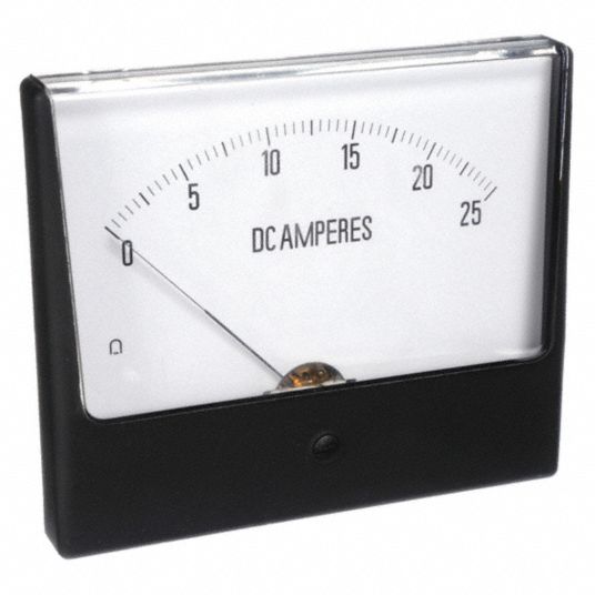 Analog Panel Meter,DC Current,0-25 DC A - Grainger