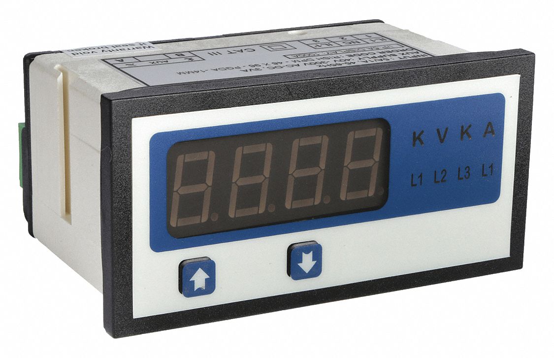 Digital Panel Meter, AC Current, Digital Panel Meter - 12G478|12G478 - Grainger