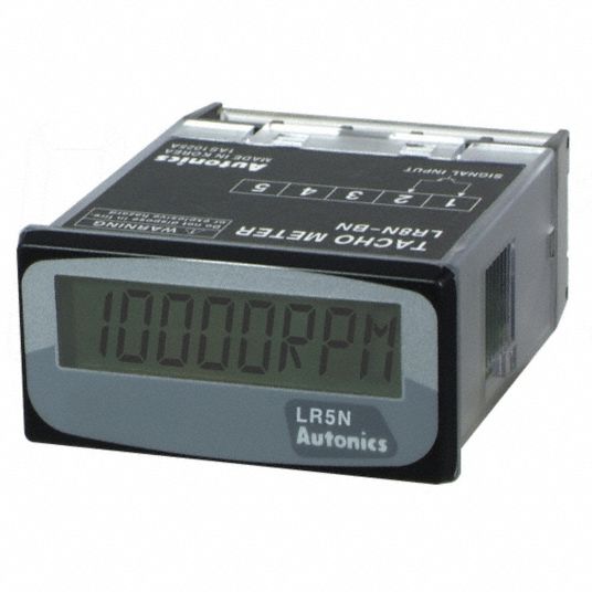 AUTONICS, 0.1 RPM Min RPM, 10,000 RPM Max RPM, Pulse Meter - 12G527 ...