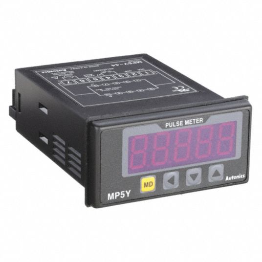 AUTONICS, -19,999 RPM Min RPM, 99,999 RPM Max RPM, Panel Tachometer ...