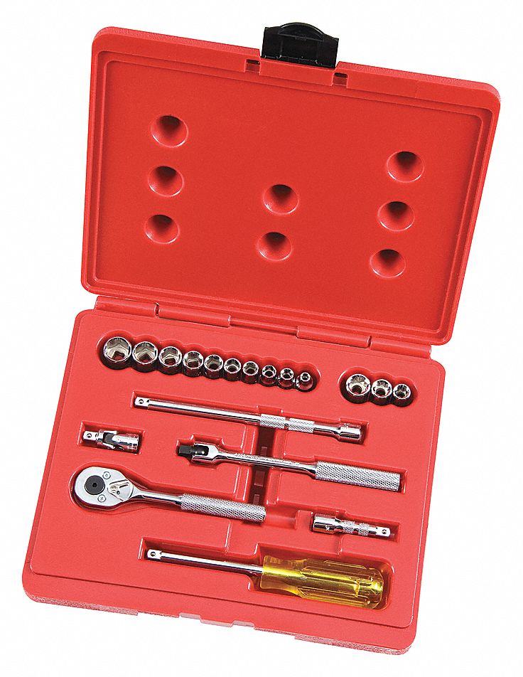 PROTO SET SOCKET 1/4 DR 19 PC 6 PT - Socket Sets with Drive Tools ...
