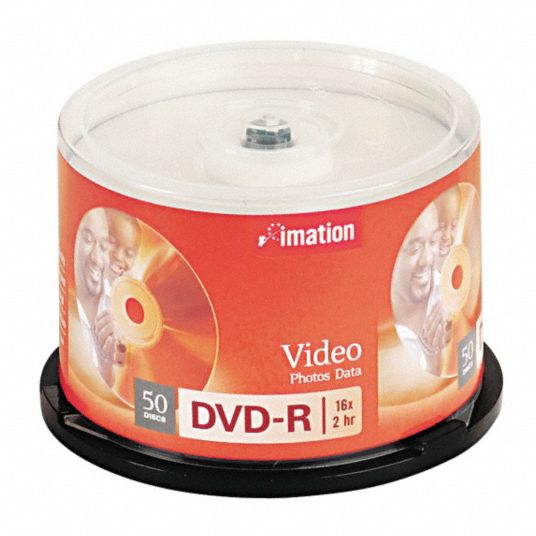 DVD-R Disc, 4.70 GB Capacity, 16x Speed - Grainger