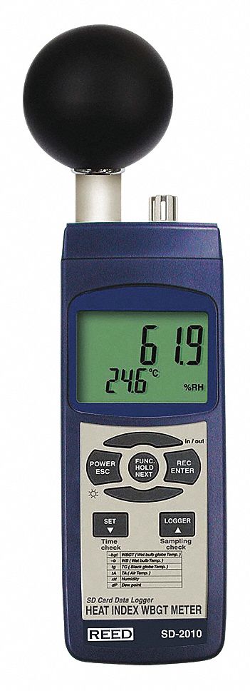 REED METER HEAT STRESS/DATA LOGGER - 12874 - REESD2010 | SD2010 ...