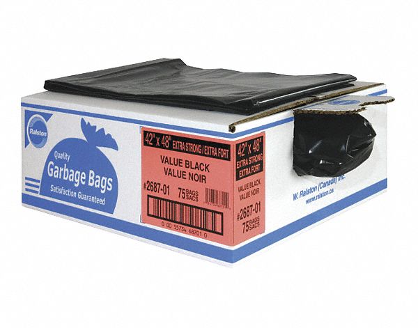 RALSTON COMPOSTABLE TRASH BAGS, BROWN, 20X22 IN, PLASTIC, CA 400 ...