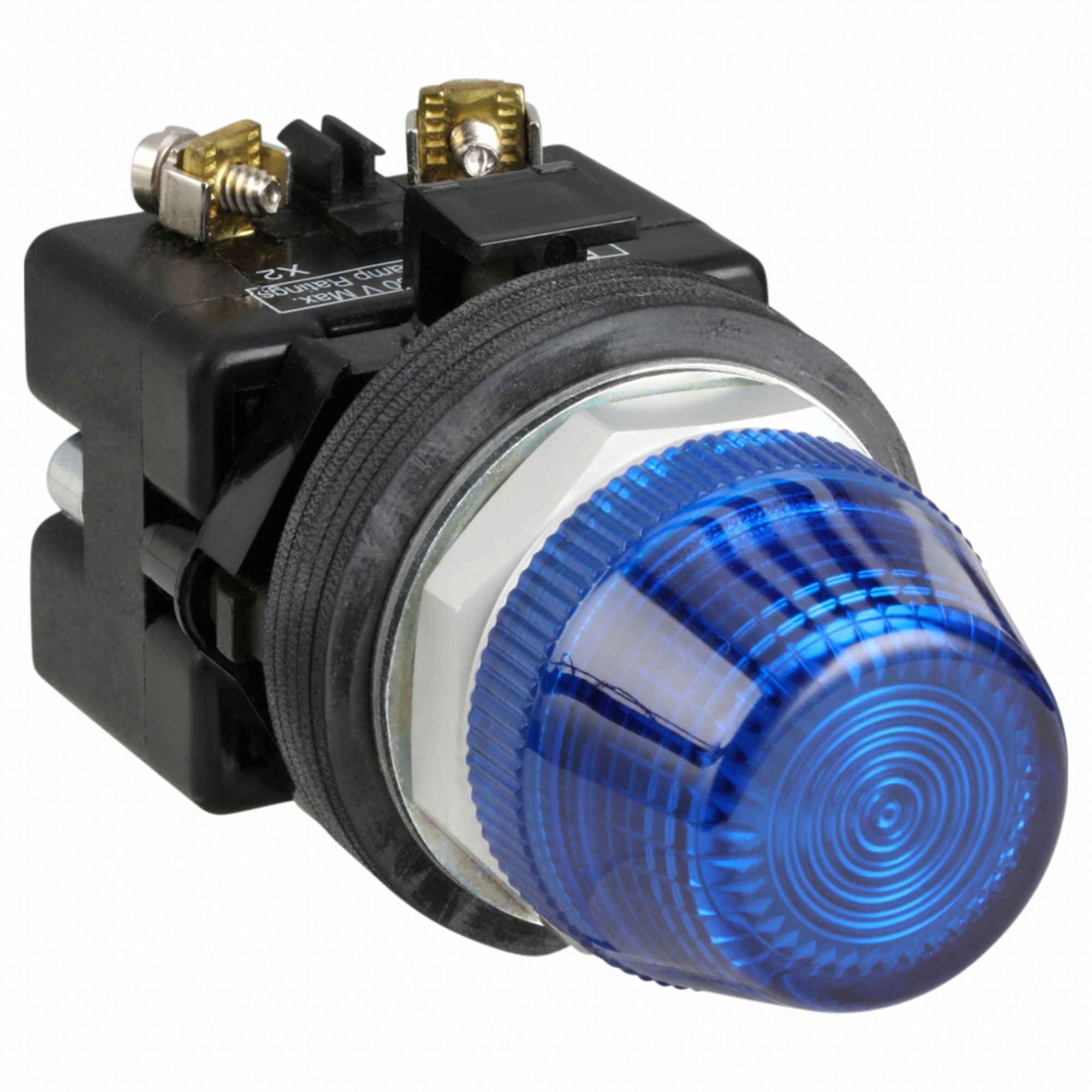 EATON, 30 mm Panel Mounting Size, Blue, Pilot Light - 12K536|HT8HFBF7 ...