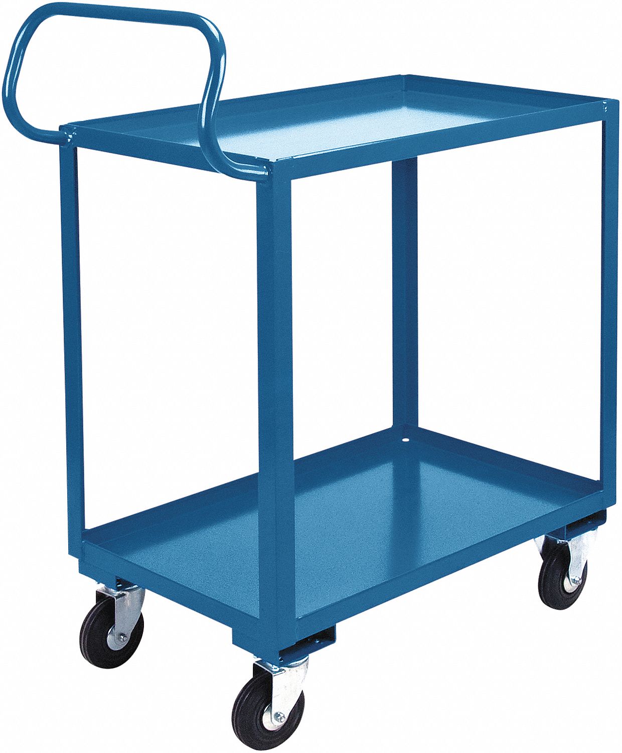 KLETON WELDED ERGONOMIC CART, 800 LBS, BLUE 32 X 20 X 37 IN, 16 GAUGE ...