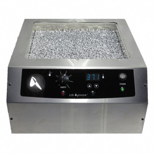 LAB ARMOR, 18 in Overall Dp, 6 in Overall Ht, Lab Armor Bead Bath with ...