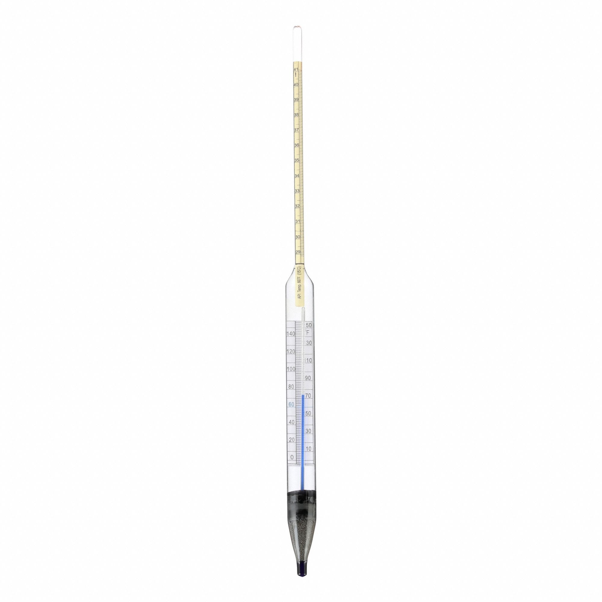 API Plain Form, 29/41°, API Hydrometer - 12M016|B61823-0300 - Grainger