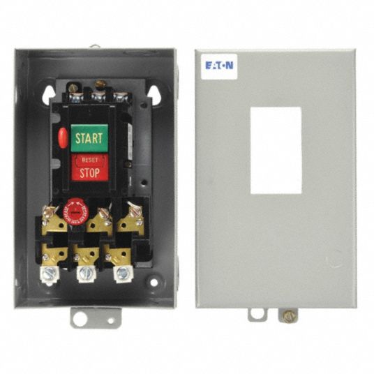 EATON, Non-Reversing, 3 Poles, Manual Motor Starter - 12M047|B100S1CA - Grainger