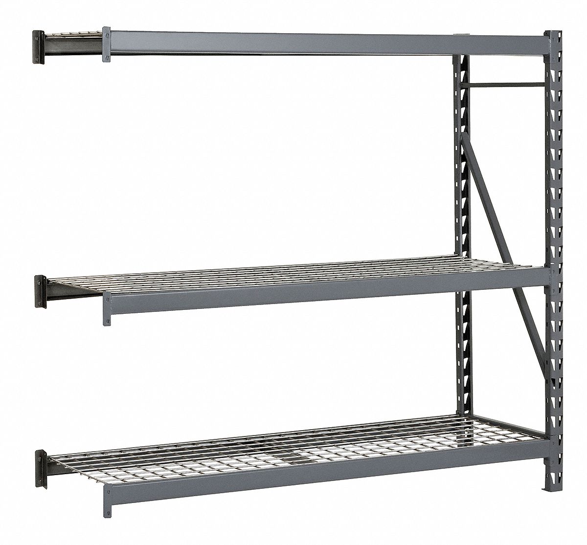 EDSAL, Add-On, 96 in x 24 in x 72 in, Bulk Storage Rack - 12M996 ...