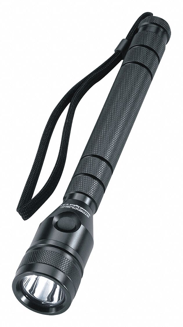 Handheld Flashlight: AA Battery, LED, 8.6 in Lg, 95 lm Max Lumens ...
