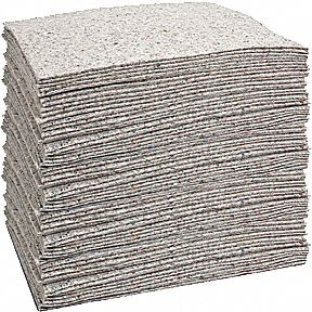 BRADY SPC ABSORBENTS ABSORBENT PAD, 40 OZ ABSORBED PER PAD, 32 GALLON ...
