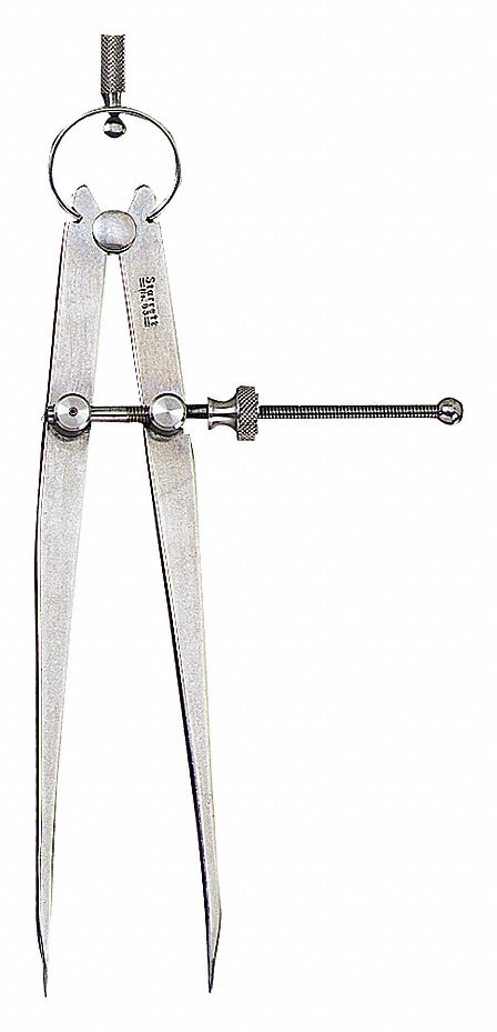 STARRETT DIVIDER-W/SOLID NUT 12IN - Layout & Spring Calipers & Dividers ...