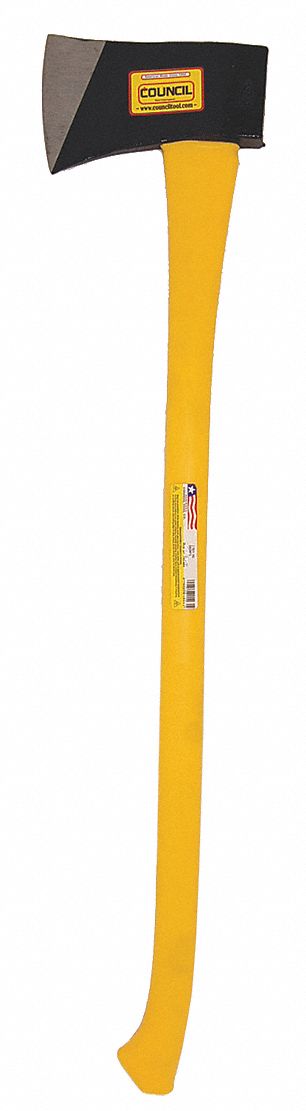 COUNCIL TOOL, 36 in Overall Lg, 4 3/4 in Cutting Edge Lg, Axe - 12N148 ...