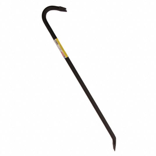 Chisel End, 24 in Overall Lg, Gooseneck Wrecking Bar - 12N154|75024 ...