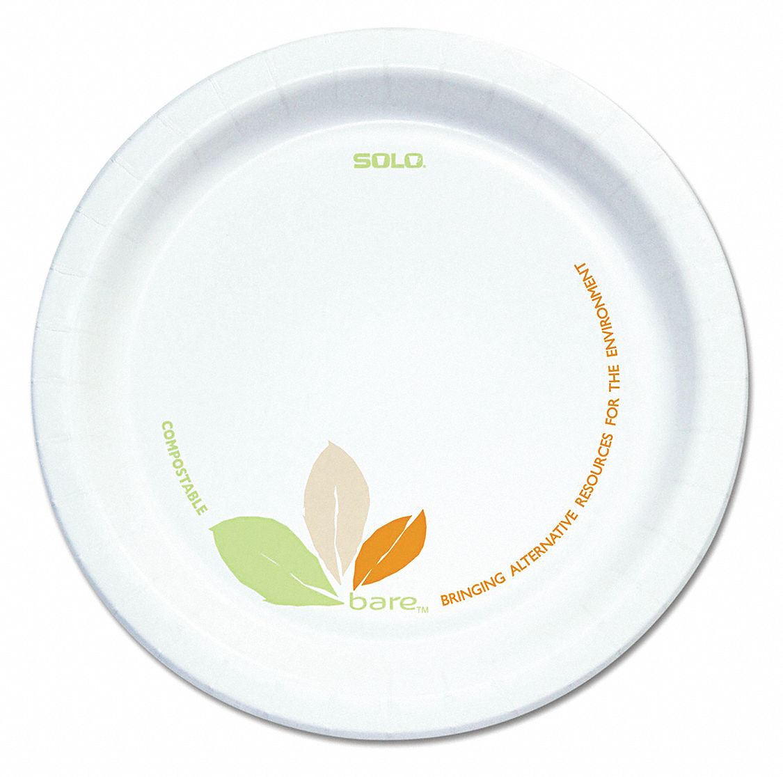 White, Medium-Wt, Disposable Paper Plate - 12N427|OFMP6-J7234 - Grainger