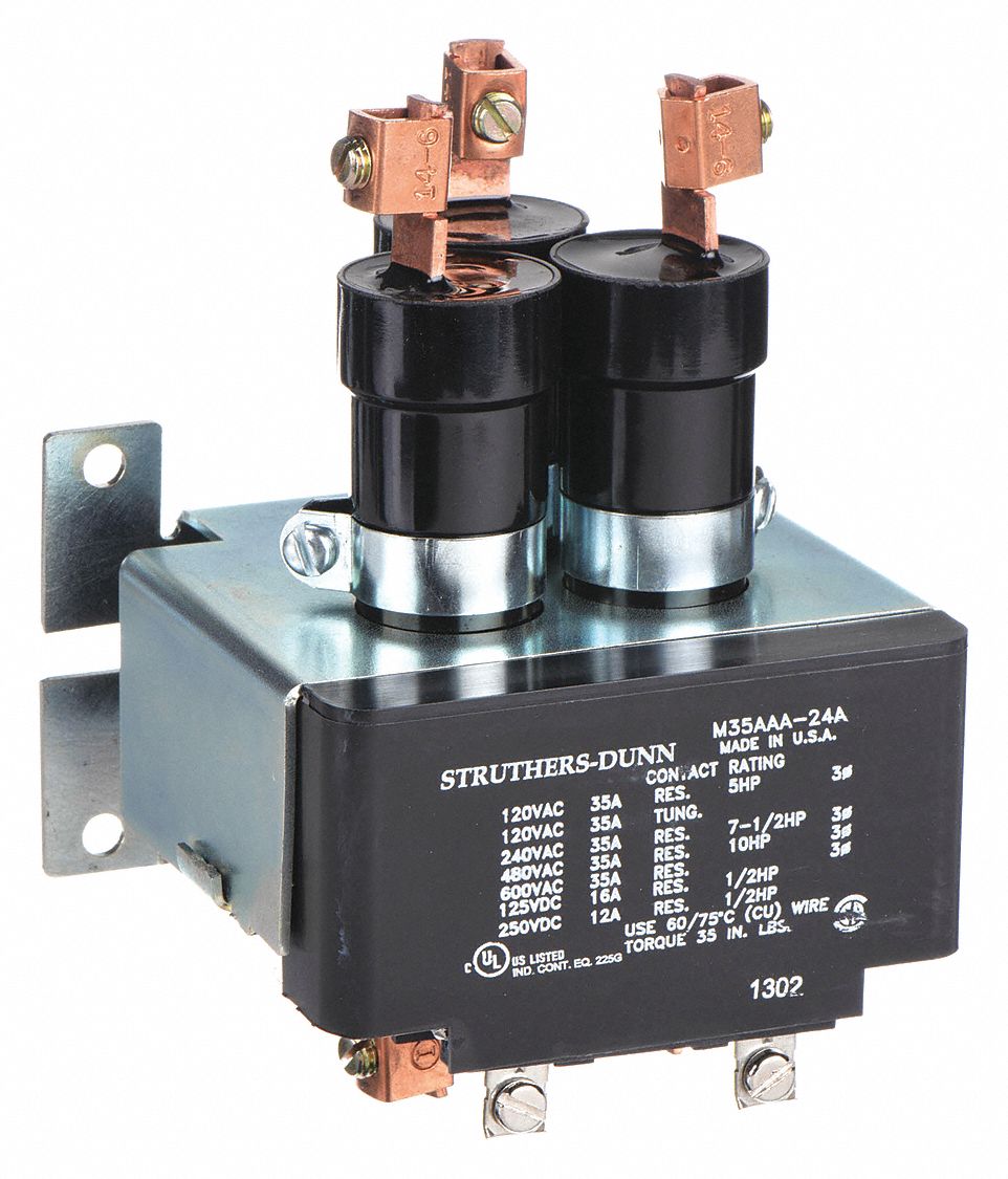 STRUTHERS-DUNN Contactor de Desplazamiento de Mercurio Forma 3PST ...
