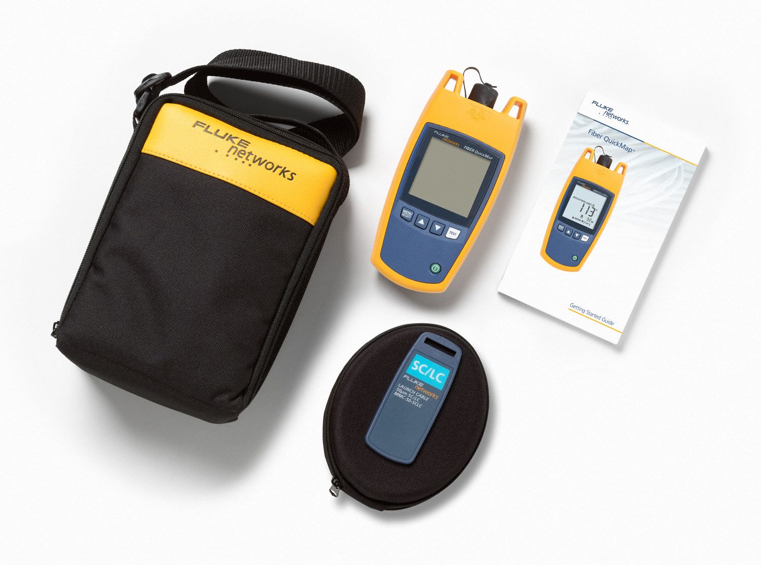 FLUKE NETWORKS Fiber Optic Tester, LCD, Measures Distance to Fault ...