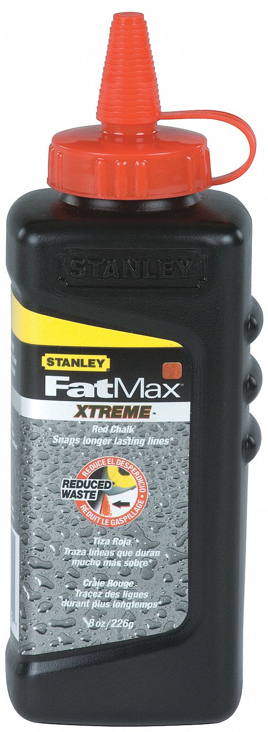 STANLEY FMX CHALK RED - 8OZ - Marking Chalk and Refills - STT47-821 ...