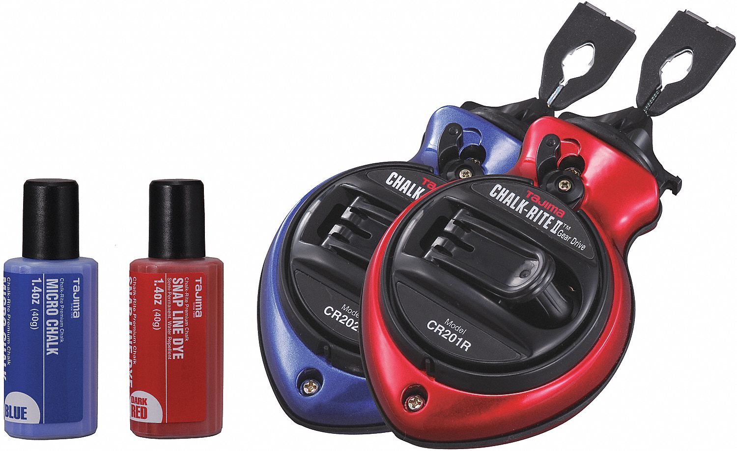 TAJIMA TOOL CORP CHALK BOX CHALK-RITE 1MM LINE RED - Chalk Line Reels ...