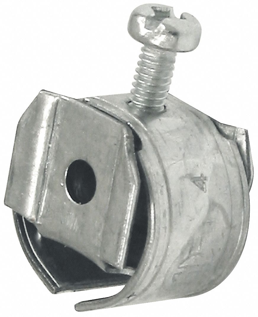 THOMAS & BETTS LOOMEX CABLE CONNECTOR, ONE-SCREW, SIZE 3/8 IN, STEEL ...