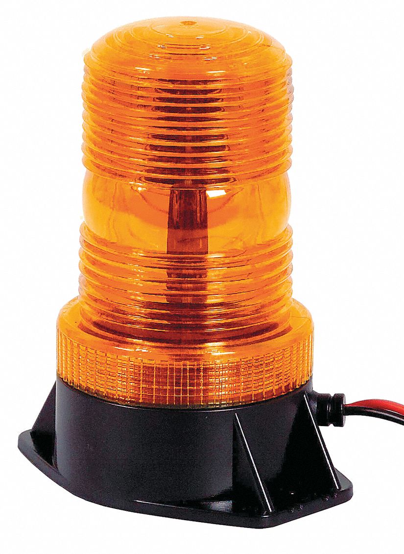 Strobe Light,Amber,Rotating - Grainger