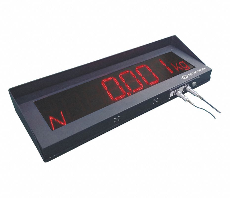 MEASURETEK Pantalla Indicadora del Peso, Digital, Ancho 17-1/4", Altura ...