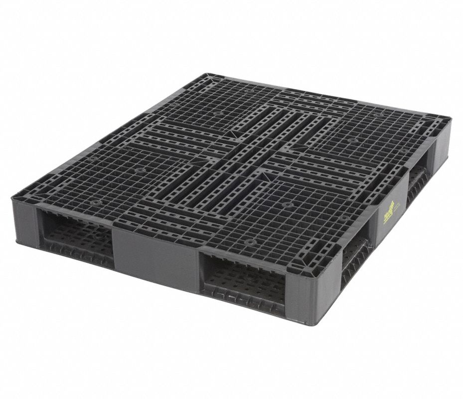 APPROVED VENDOR Tarima Apilable de Polietileno de Alta Densidad, Negro ...