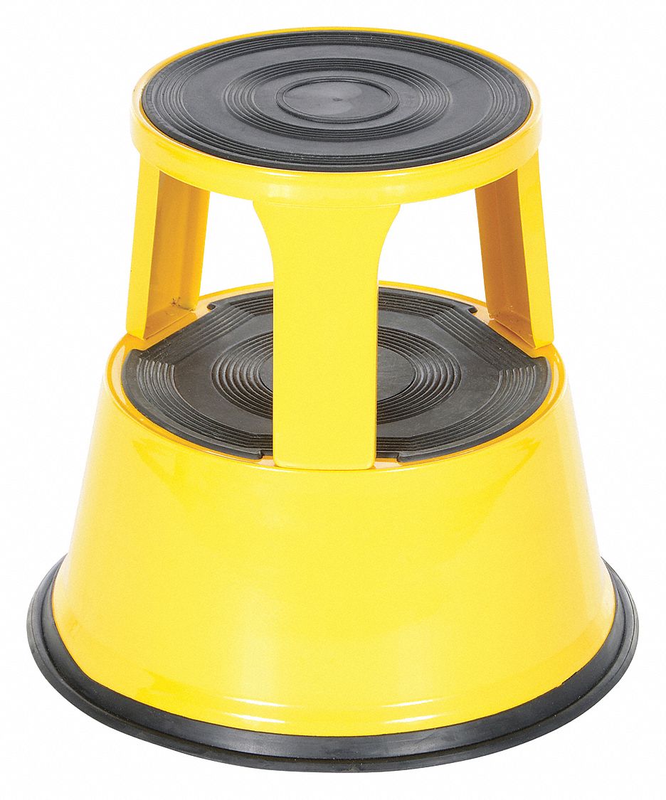 VESTIL STOOL STEP ROLLING YELLOW - Stepladders - VESSTEP17Y | STEP17Y ...