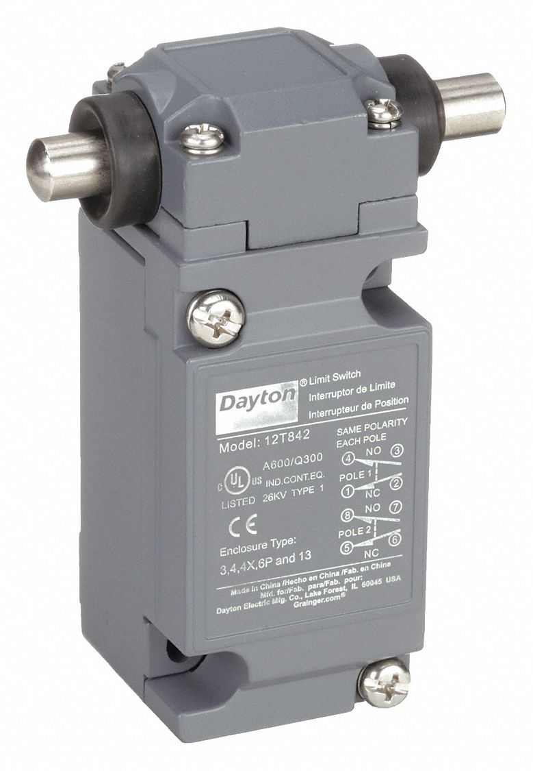 DAYTON, Plunger Actuator, 29 mm Mounting Hole Horizontal Center to ...