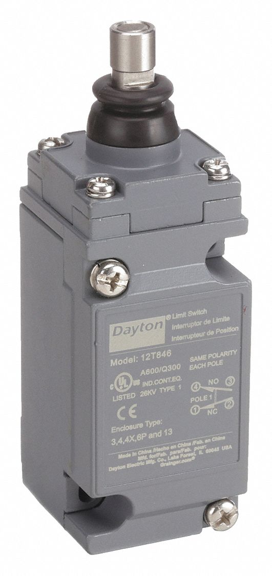 DAYTON, Plunger Actuator, 29 mm Mounting Hole Horizontal Center to ...