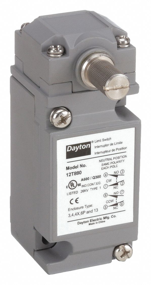 DAYTON, 37 mm Mounting Hole Vertical Center to Center Distance, Lever ...
