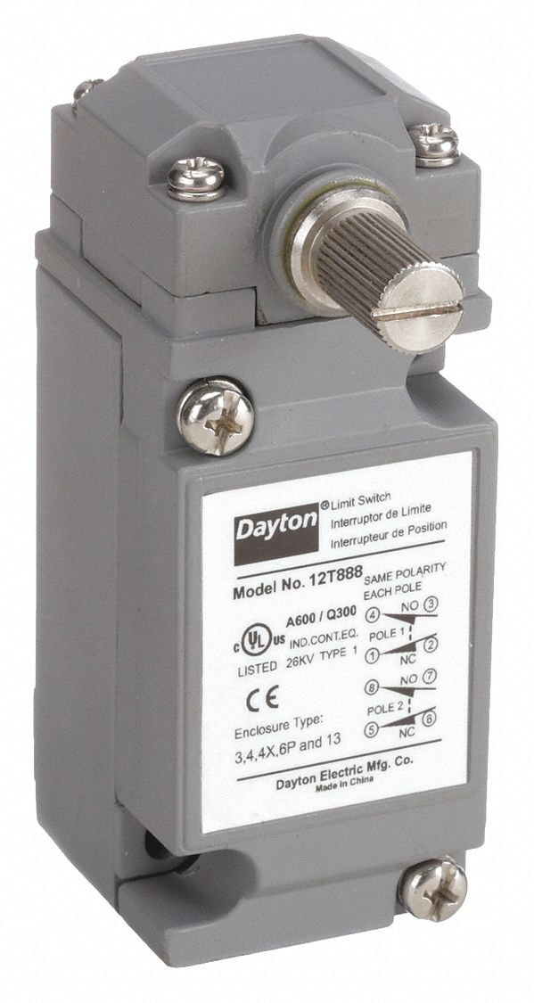 DAYTON, 37 mm Mounting Hole Vertical Center to Center Distance, Lever ...