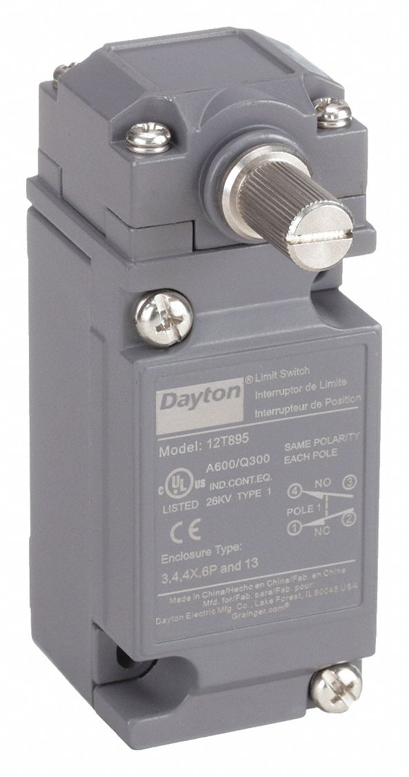 DAYTON, 37 mm Mounting Hole Vertical Center to Center Distance, Lever ...