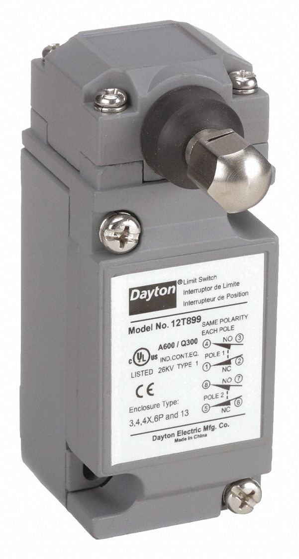 DAYTON, Plunger Actuator, Plunger, Limit Switch - 12T899|12T899 - Grainger