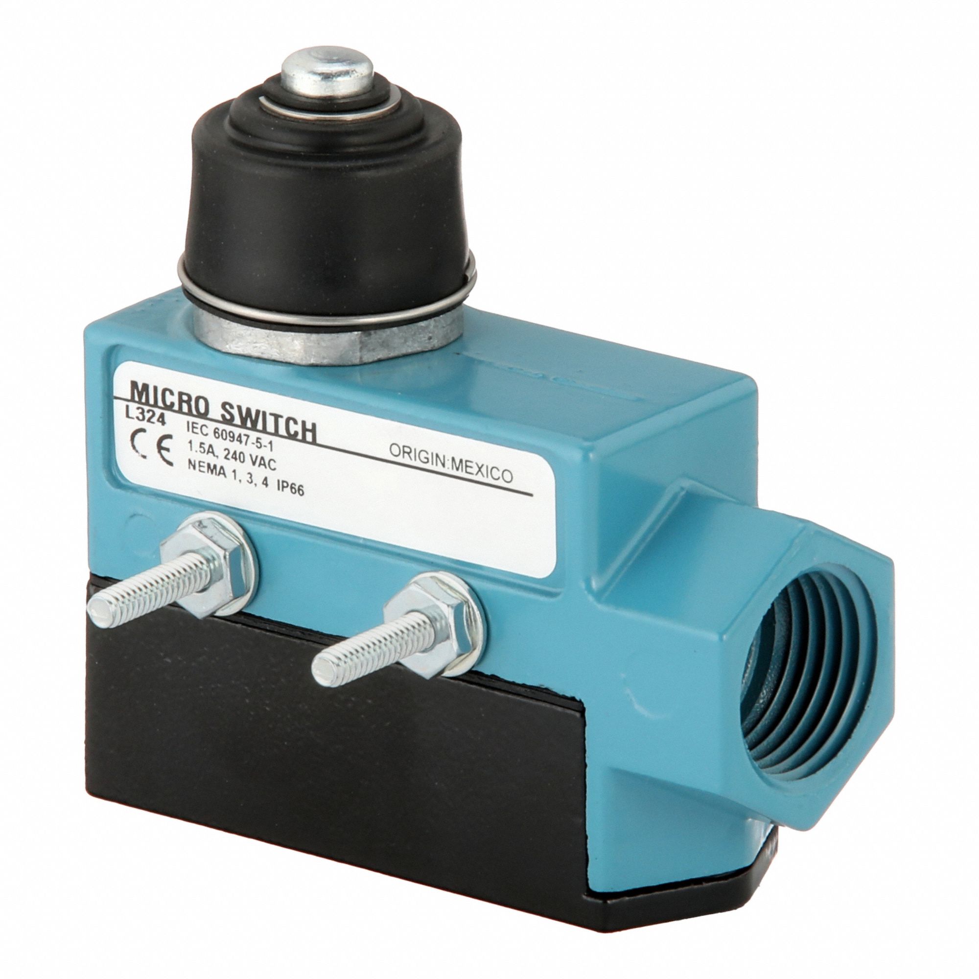 HONEYWELL, Plunger Actuator, Metallic, Non Plug-In Limit Switch - 12U161|BZE6-2RN - Grainger