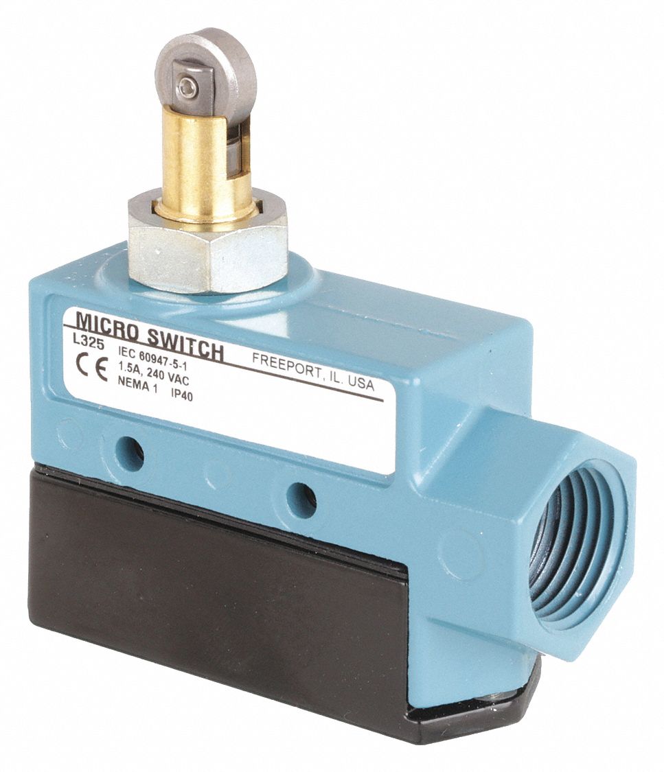 HONEYWELL, Roller Plunger, Metallic, Non Plug-In Limit Switch - 12U167|BZE6-2RQ8 - Grainger
