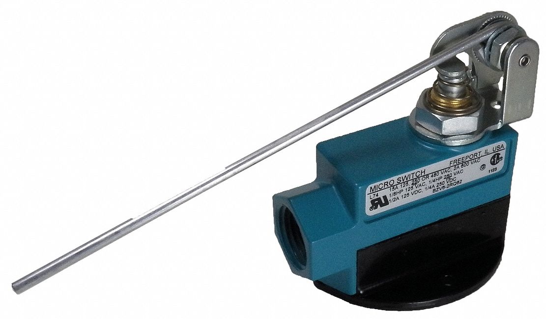 HONEYWELL MICRO SWITCH, Roller Lever, 0.718 in, Limit Switch - 12U182 ...