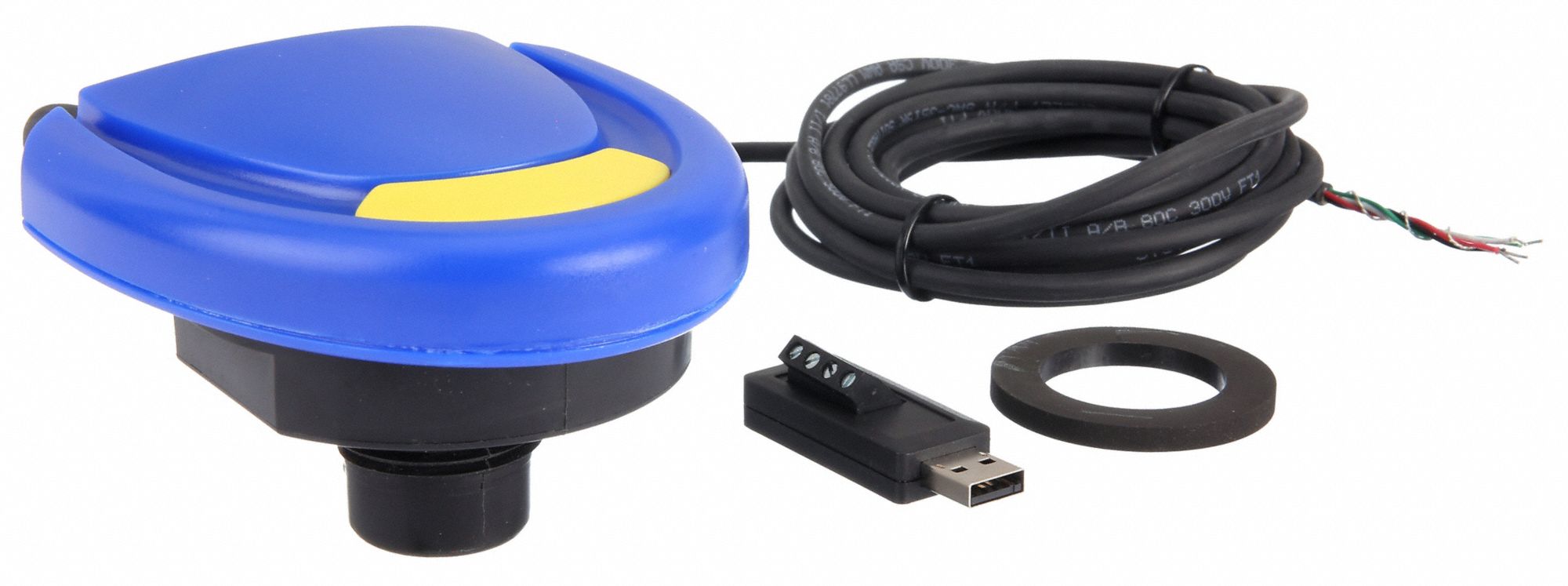 FLOWLINE Noncontact Ultrasonic Level Sensor: 1 in NPT, 9.8 ft, 24V DC ...