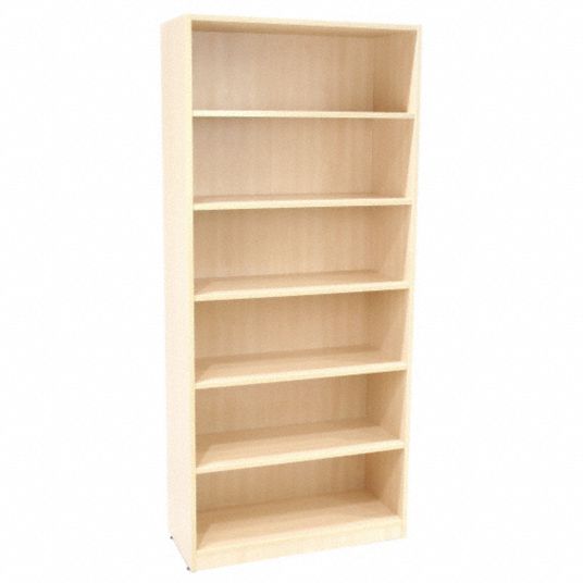 32 in x 14 in x 71 in Legacy Series Bookcase with 6 Shelves, Maple ...