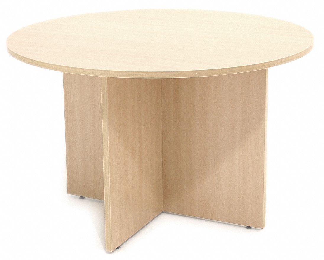 Conference Table,Legacy,42 Dia.,Maple - Grainger