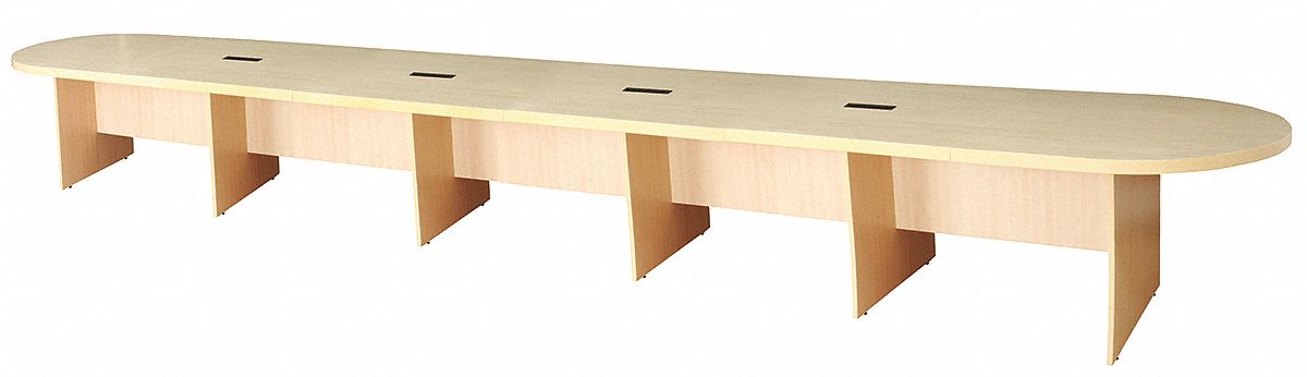 Conference Table,52 In x 24 ft,Maple - Grainger