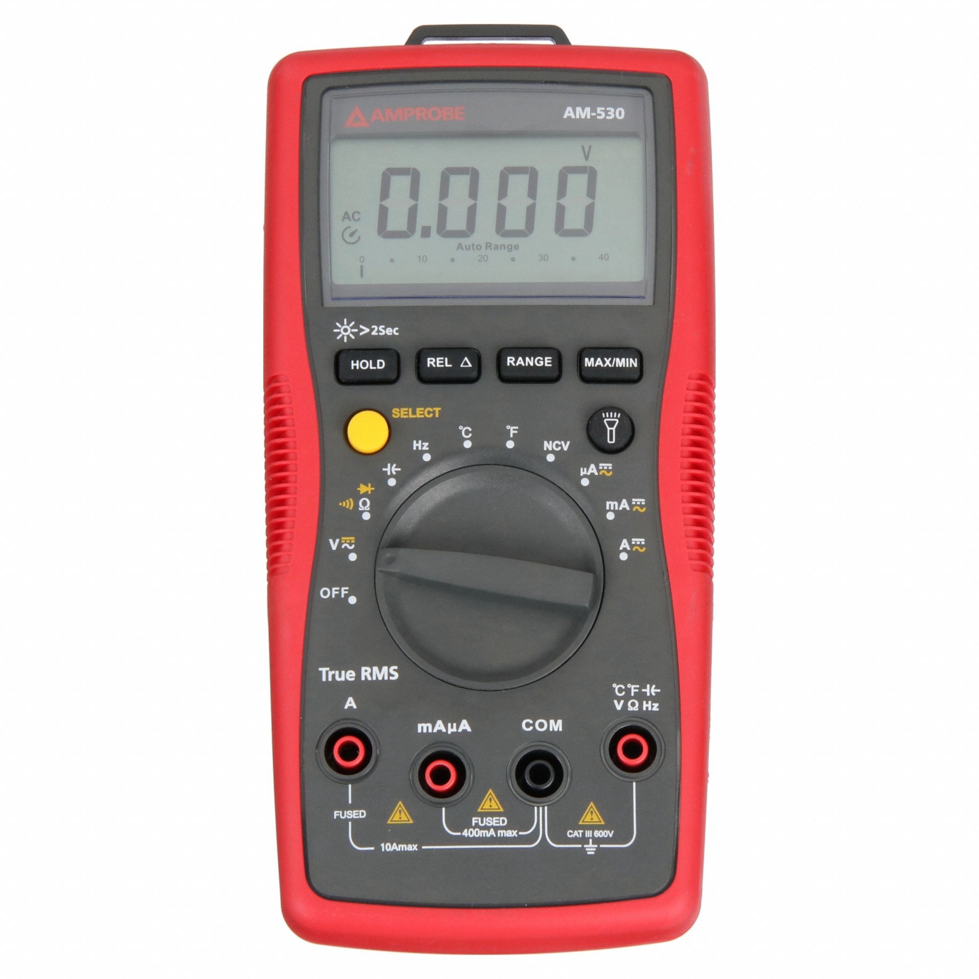 AMPROBE, CAT III 600V, TRMS, Digital Multimeter - 12U584|AM-530 - Grainger