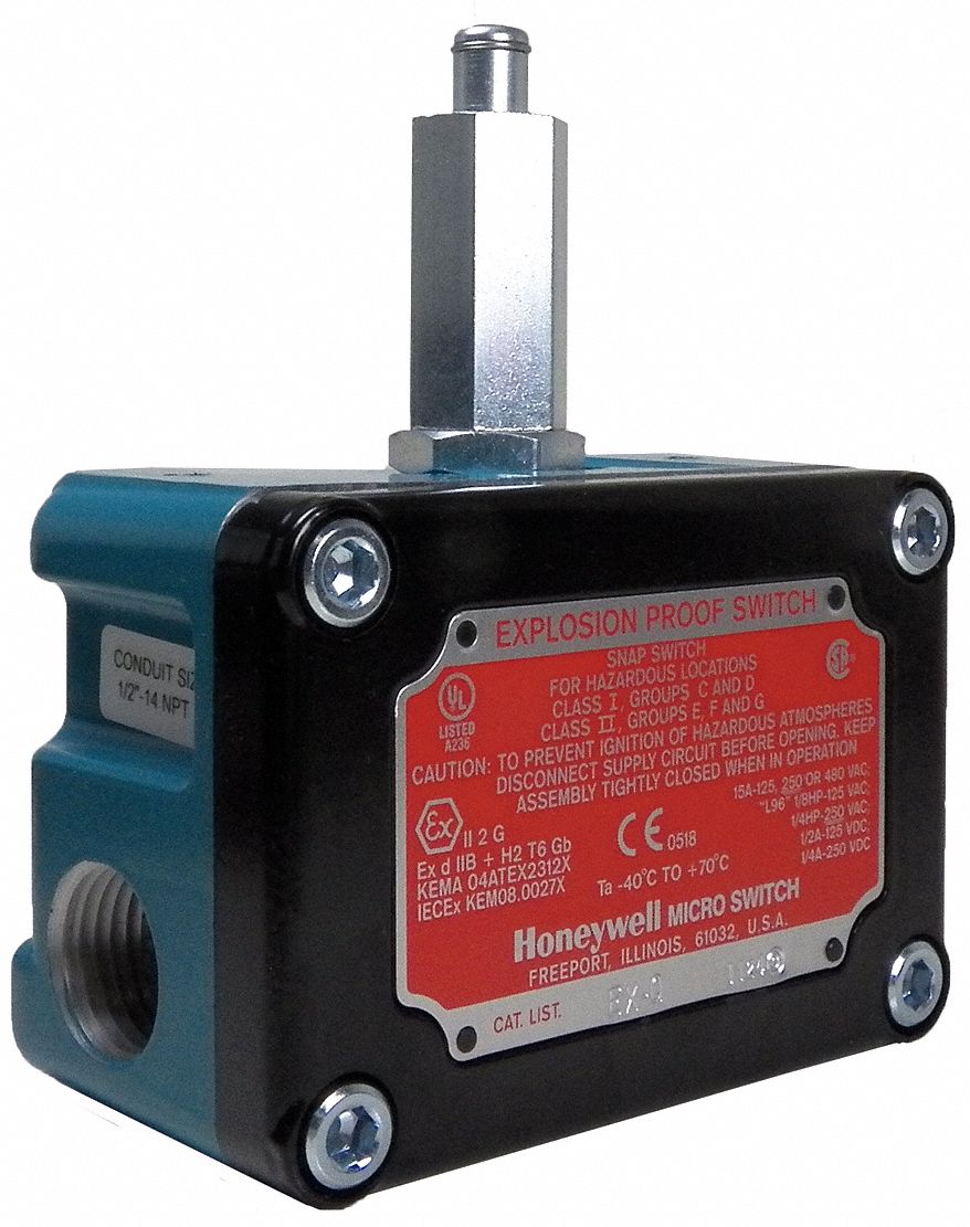 HONEYWELL, Plunger Actuator, Metallic, Non Plug-In Limit Switch - 12V003|EX-Q400 - Grainger