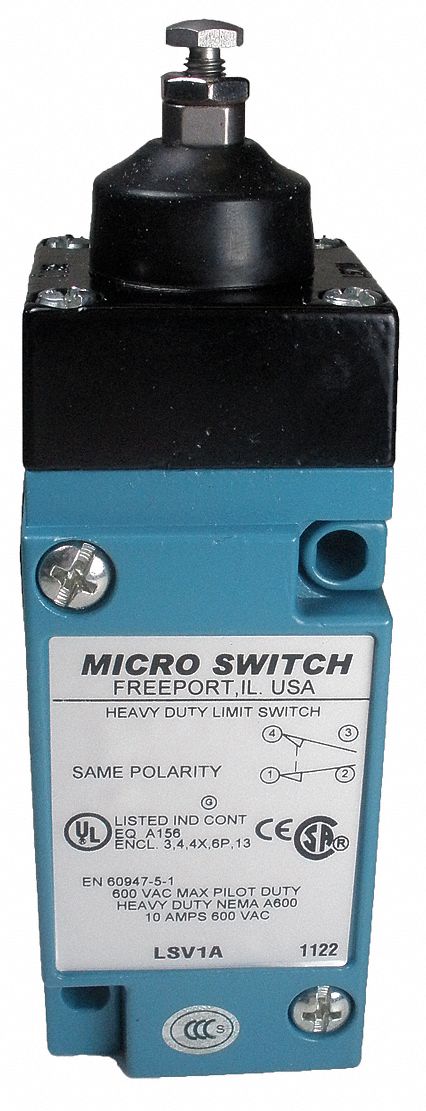 HONEYWELL MICRO SWITCH, Plunger Actuator, Metallic, Limit Switch ...