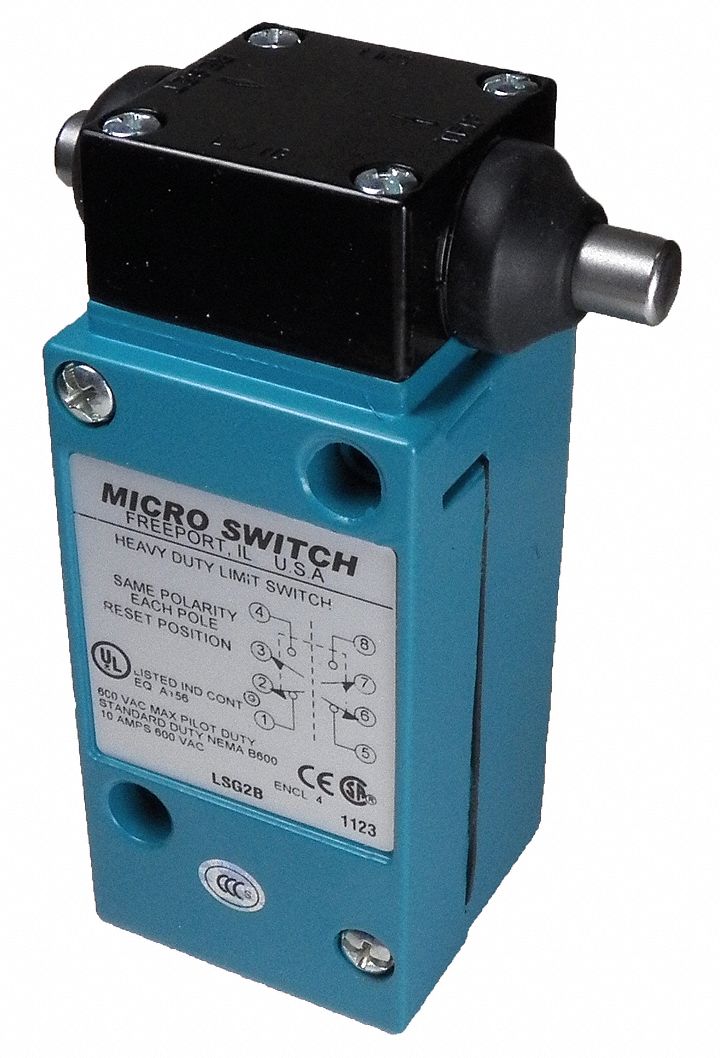 HONEYWELL MICRO SWITCH, Plunger Actuator, Metallic, Limit Switch ...