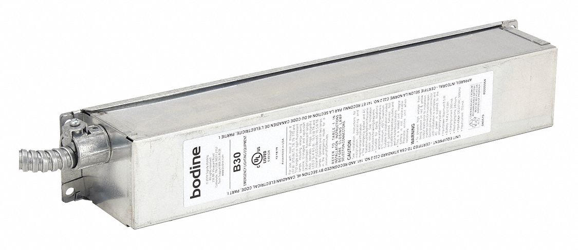 BODINE, 215 W Max. Bulb Watts, 120 to 277V AC, Emergency Fluorescent Ballast - 12X241|B30 - Grainger