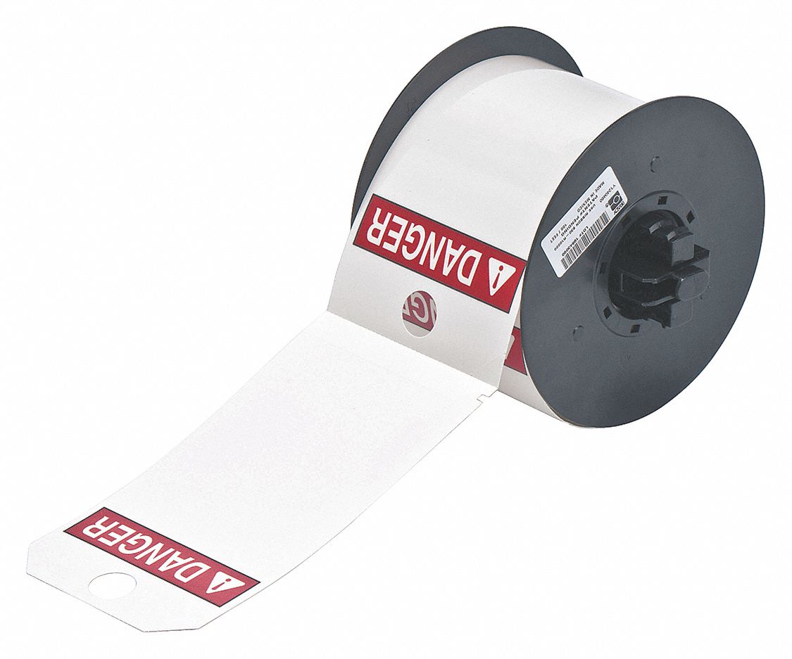 Danger, 5 3/4 in x 3 1/4 in, Precut Tag Roll - 12X321|B30-255-551 ...