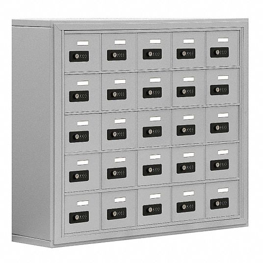 SALSBURY INDUSTRIES, 37 in x 9 1/4 in x 31 in, 5 Tiers, Cell Phone ...