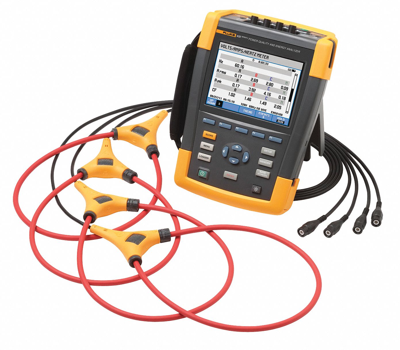 FLUKE Power Quality Analyzer, 6000MW, Soft Case - 12Y316|FLUKE-435-II ... FLUKE Power Quality Analyzer, 6000MW, Soft Case - 12Y316|FLUKE-435-II ...